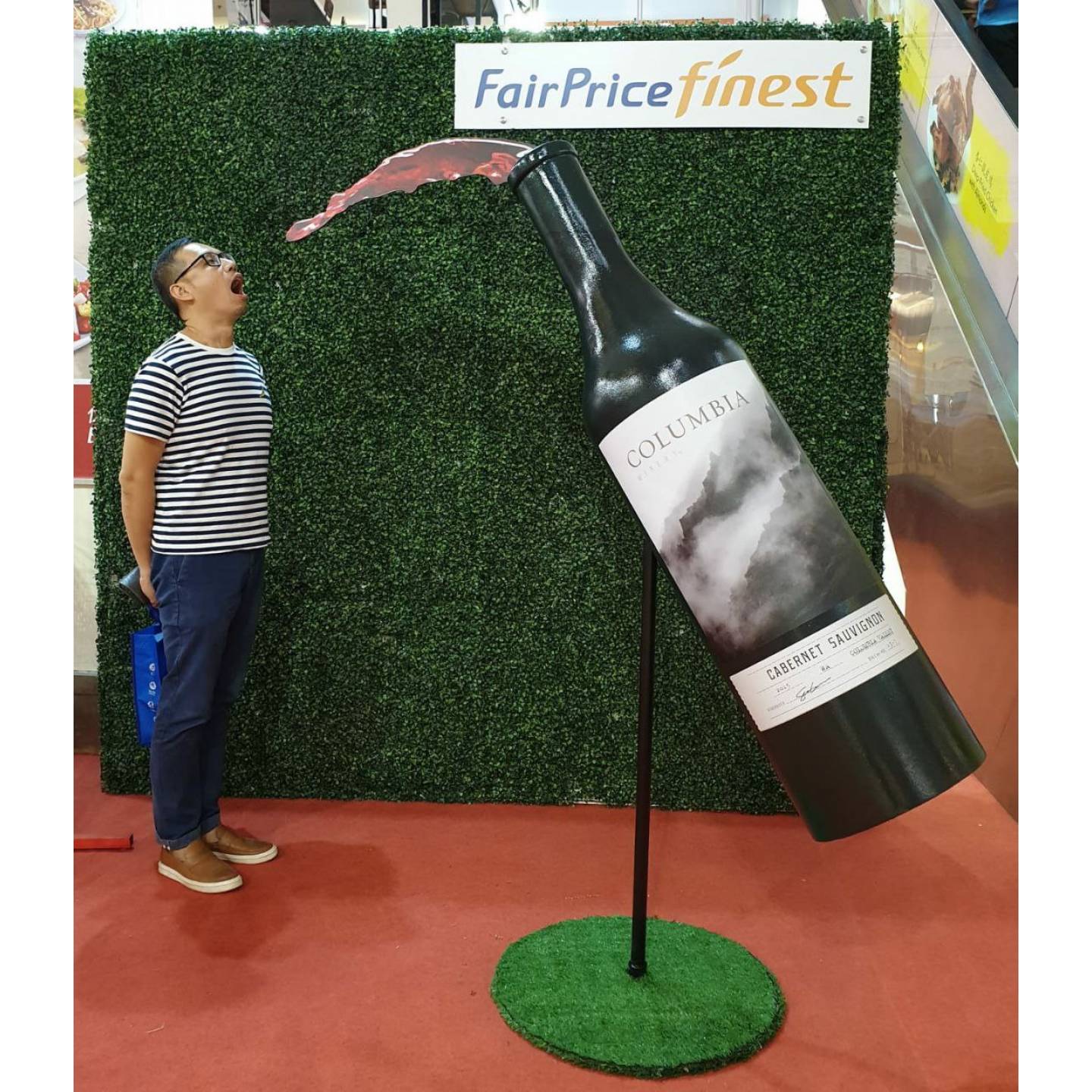 Giant Bottle - SG largest advertising prop rental and customisation