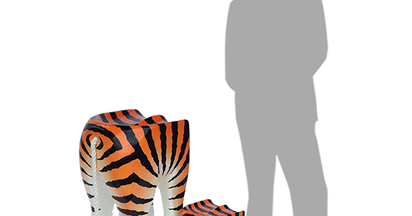 Tiger Stool - SG's Largest WIldlife and Nature Themed Chairs on Rent ...