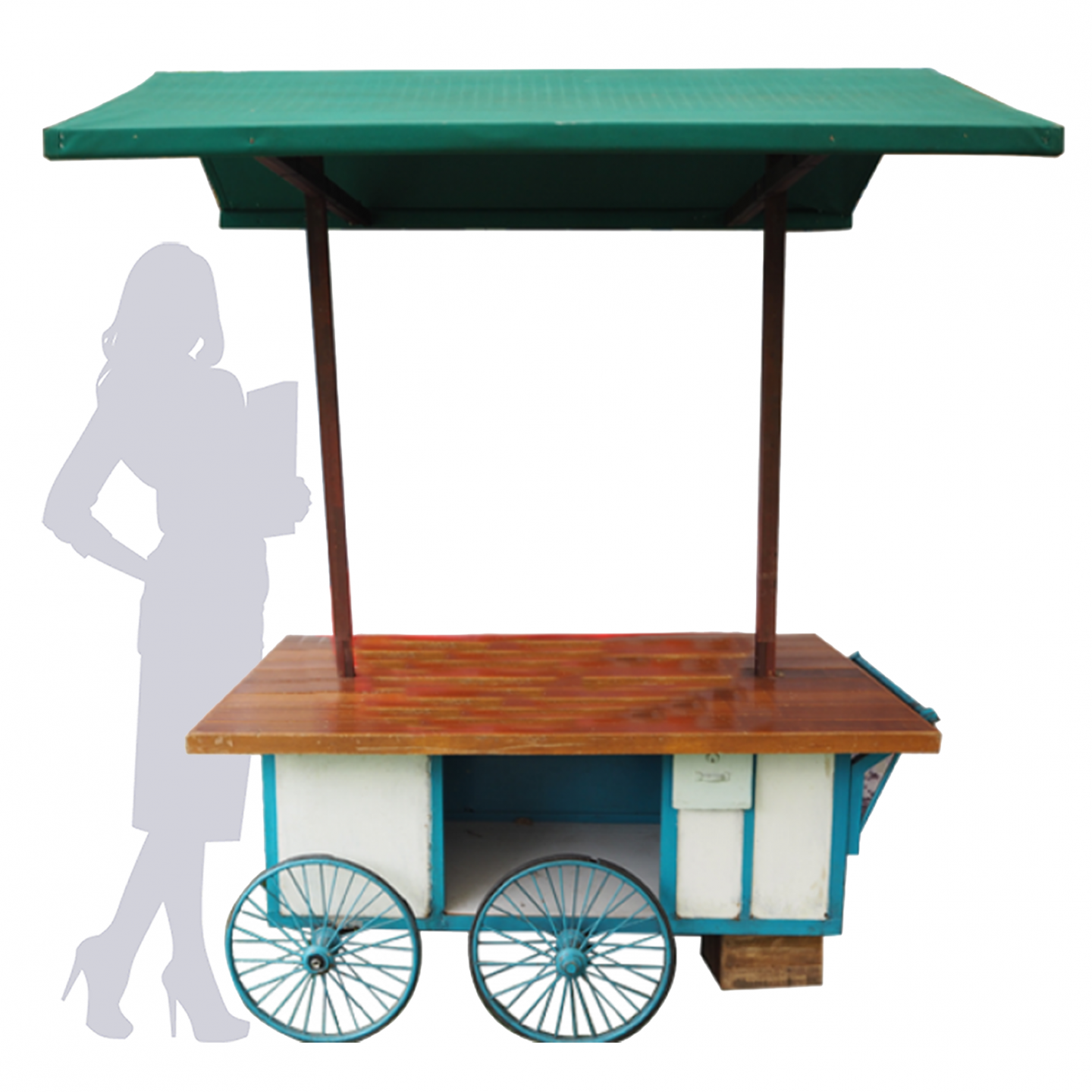 SG Largest Pop Up Rental Cart Platform - Vintage Cart
