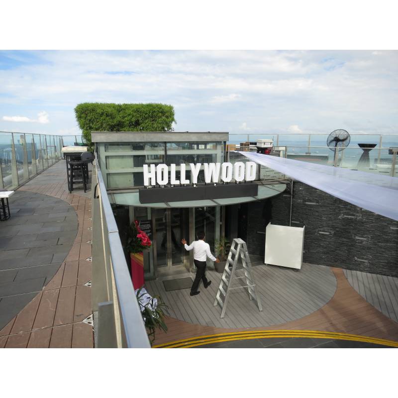 Lighted HOLLYWOOD Letters