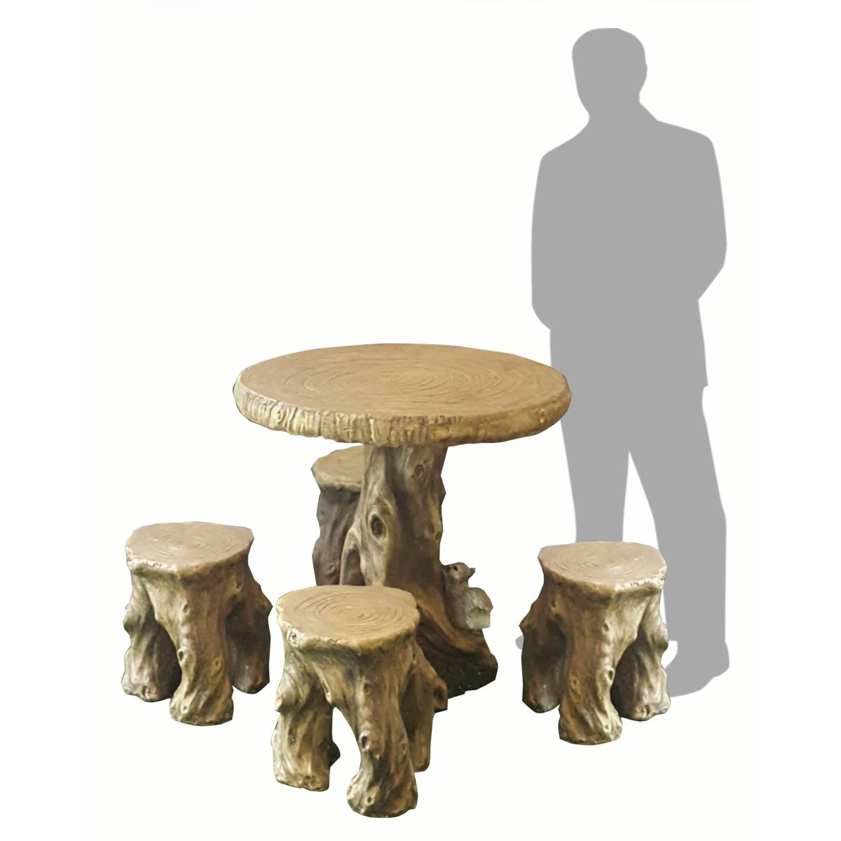 Log Stool Set - SG's Largest Outdoor Garden Table and Chairs Rental ...