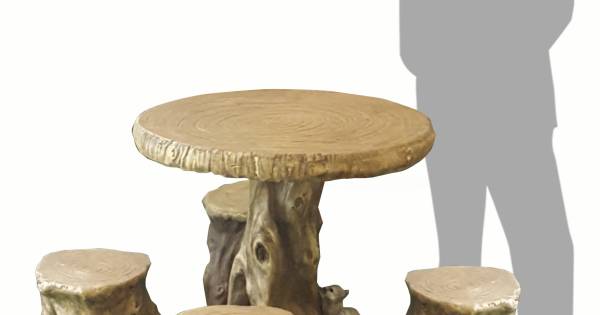 Log Stool Set - SG's Largest Outdoor Garden Table and Chairs Rental ...