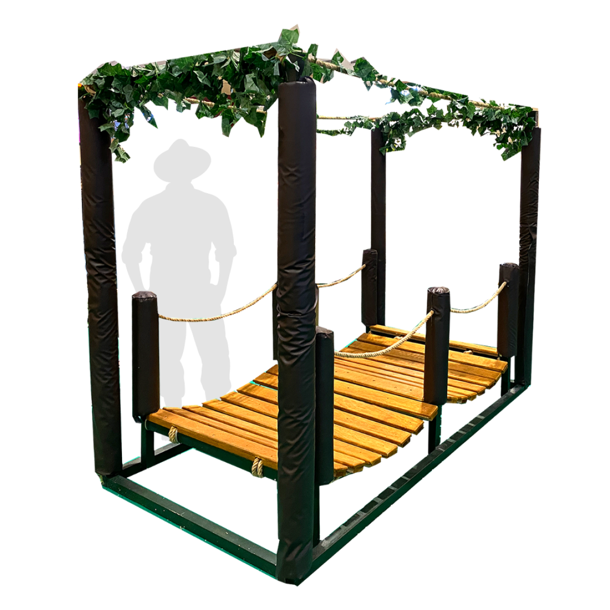 SG Largest Dinosaur Jurassic Decor Rental Platform - Jungle Cross Bridge