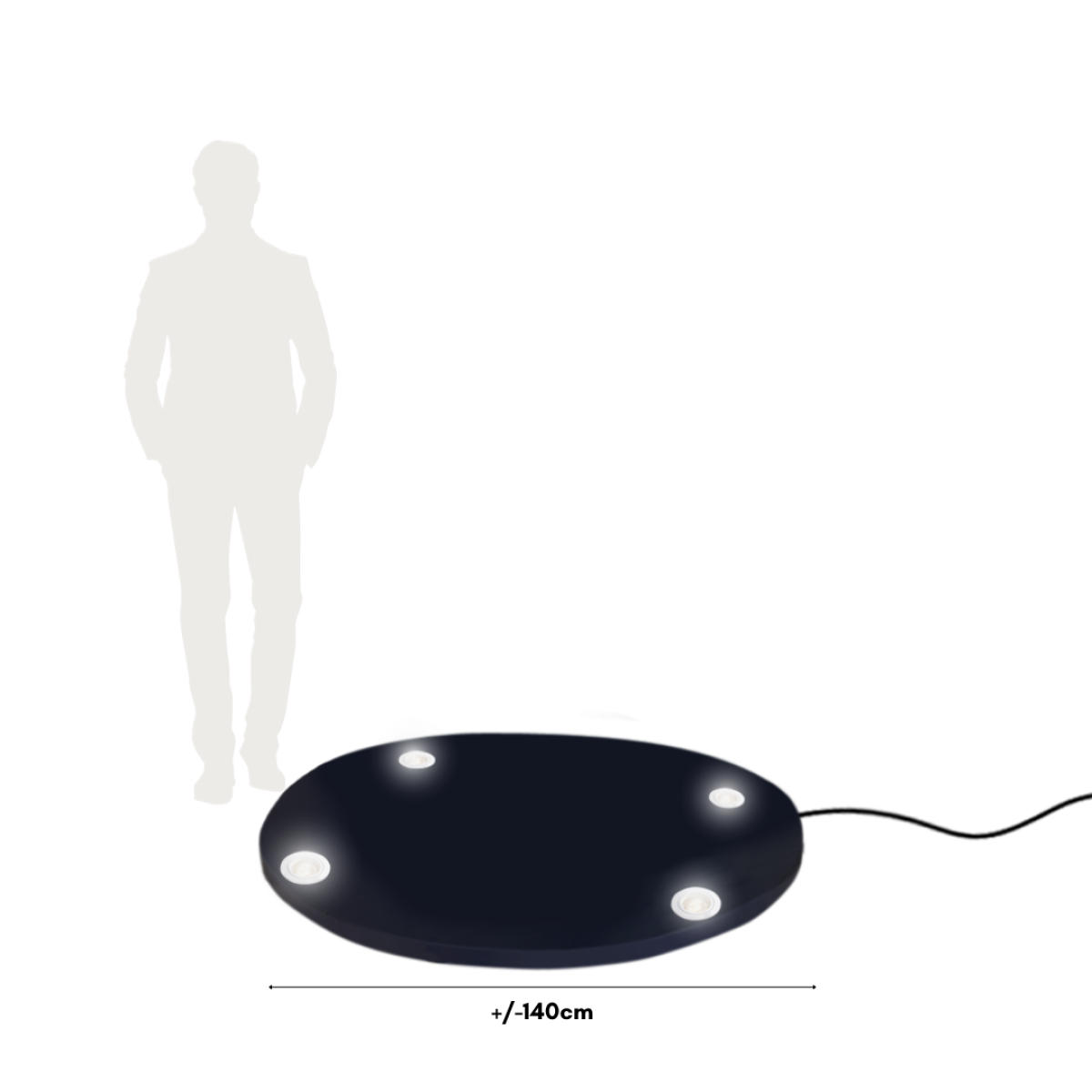 140cm Display Platform - Rent Display Stage with Spotlights in SG