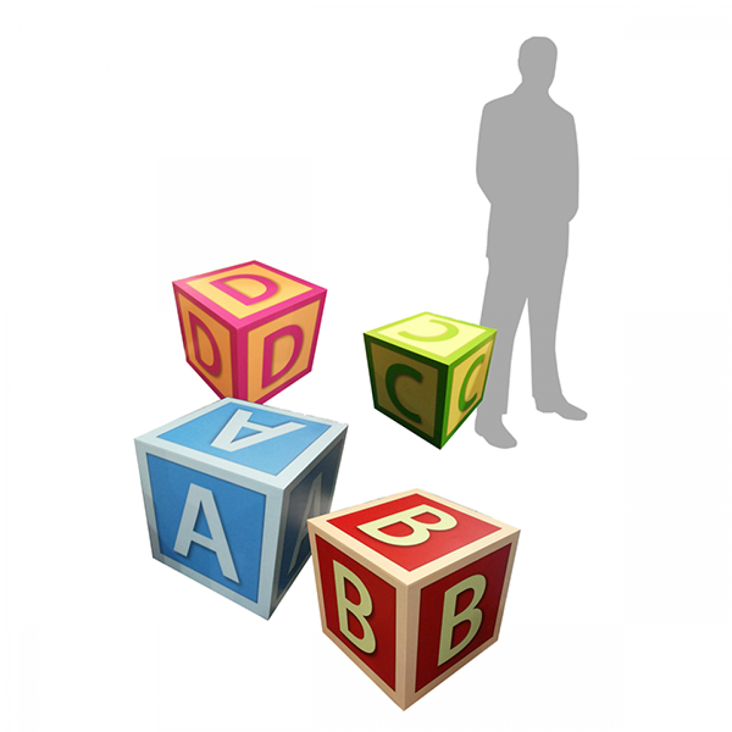 Giant Alphabet Cubes