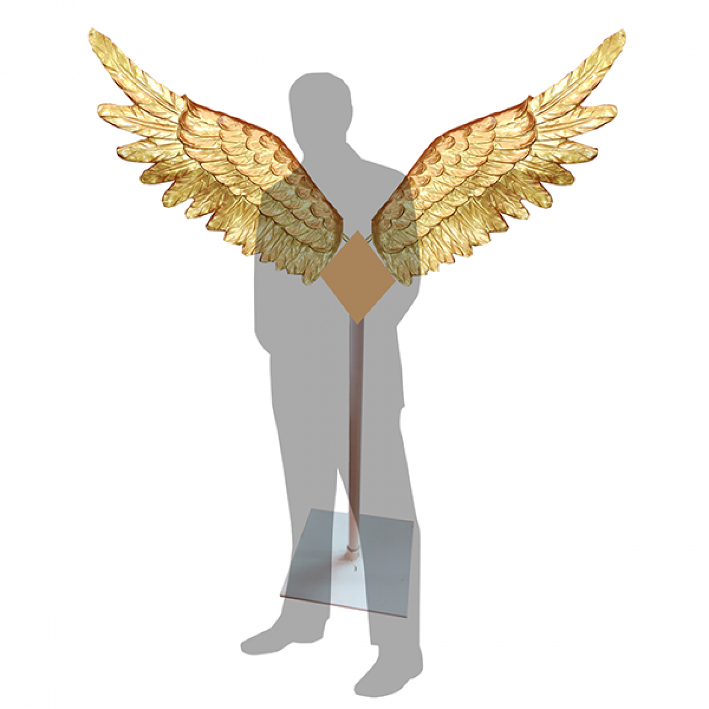 Angel Wings Prop - SG's Largest Gold Christmas Decor Rental