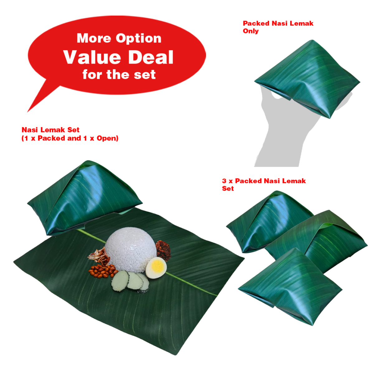 Asian Fake Food Nasi Lemak Set - SG's Largest Fake Food Props Rental ...