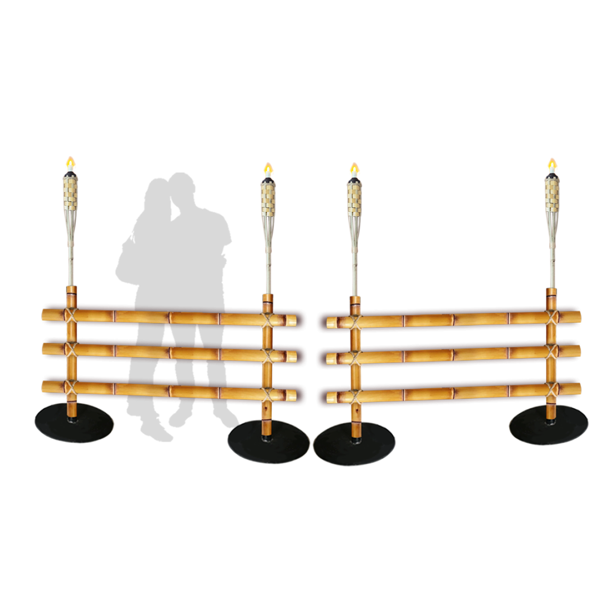 Bamboo Barrier with Bamboo Light Torches - SG's Largest Thematic ...