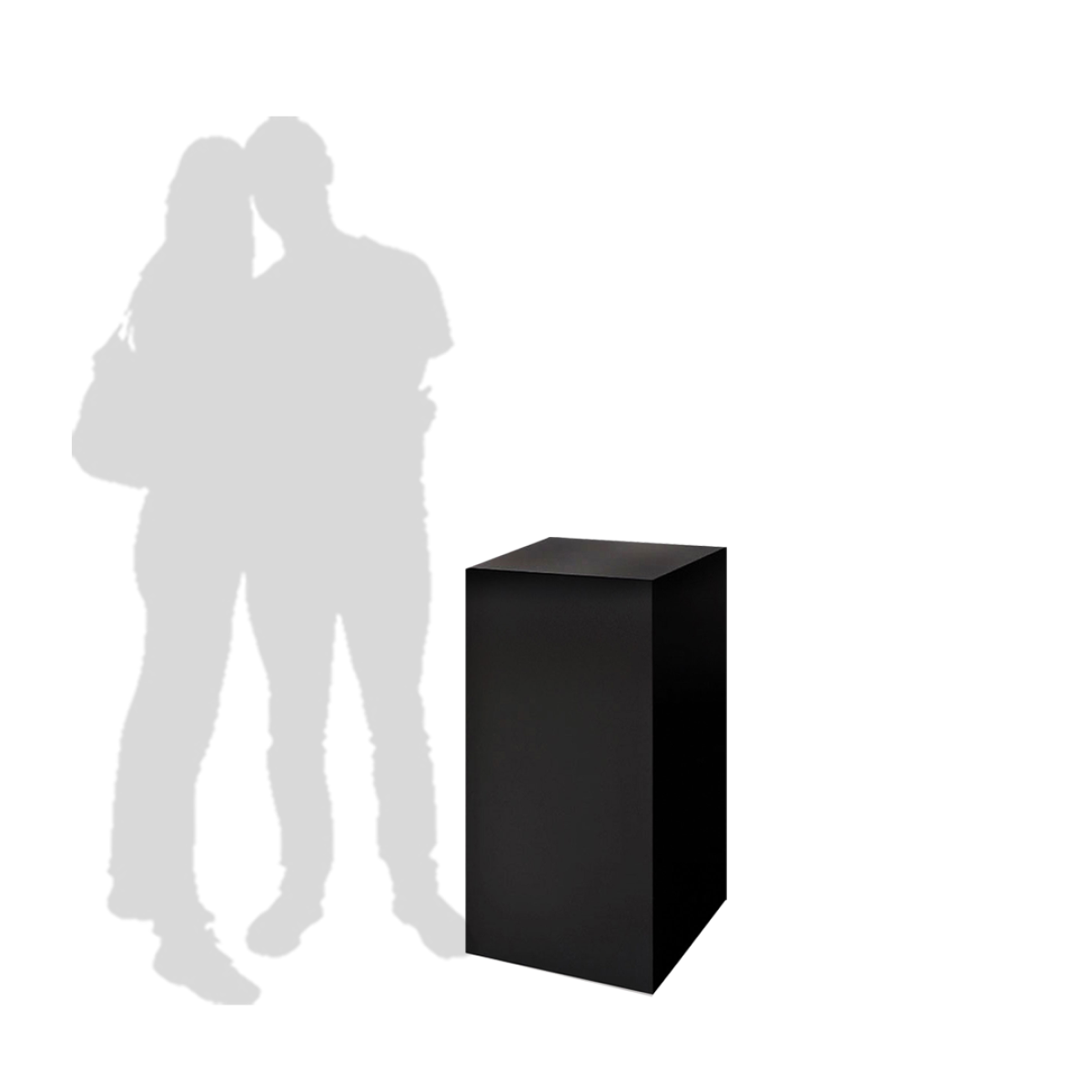 Black Pedestal & Plinth Display - Sg's Largest Store Display Cases and ...