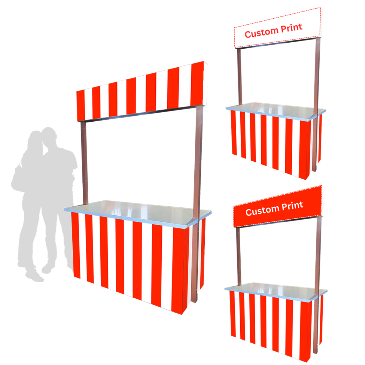 Carnival Booth with Flat Signboard Roof (Classic, Old School, Wedding ...