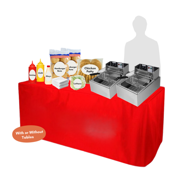 Chicken Burger Station ( Carnival / Fun Fair / Booth / Kiosk / Cart ...