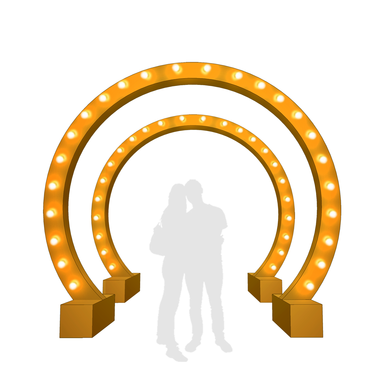 Circular Arch with Ping Pong Lights - SG's Largest Event Archs ...