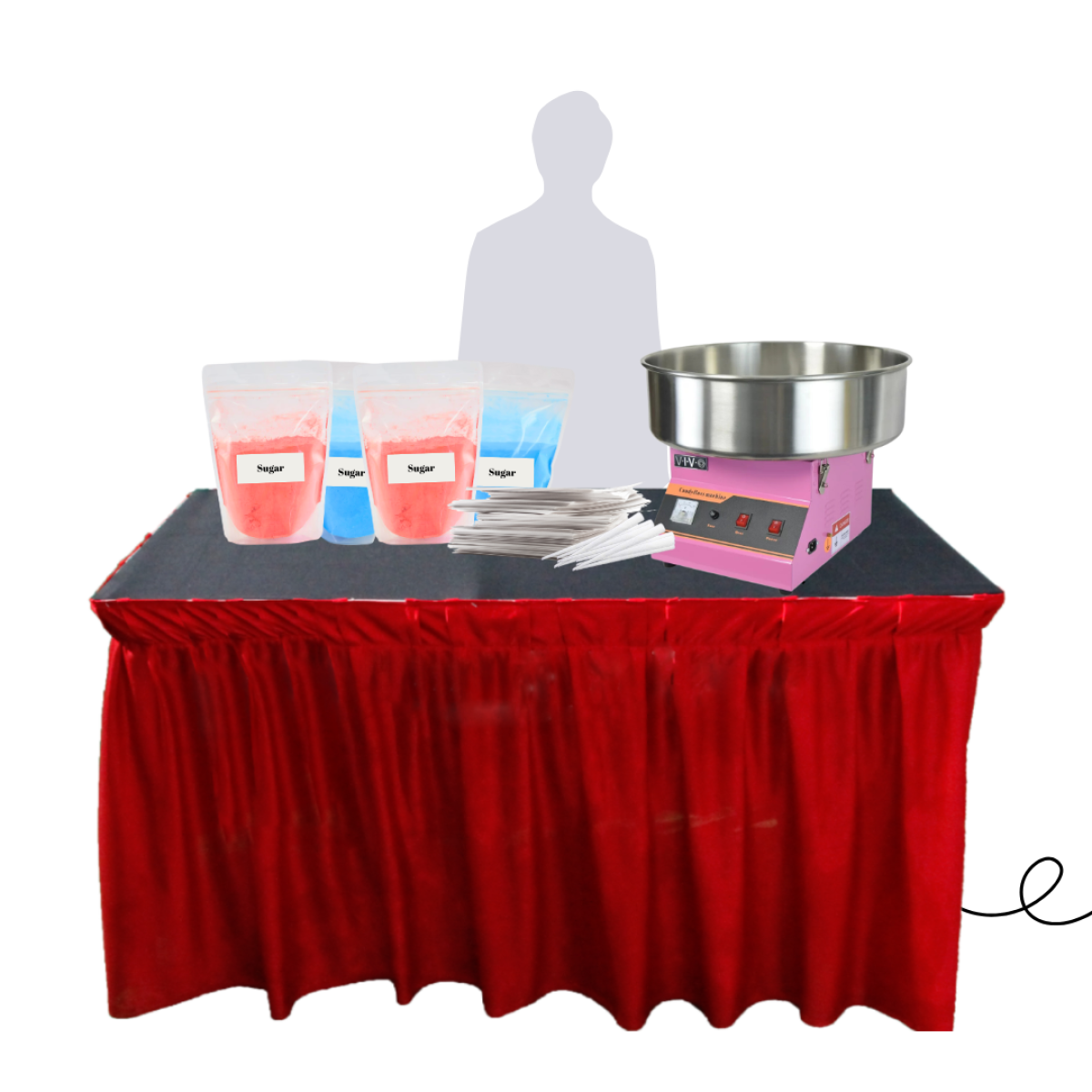 Candy Floss station - SG's Largest Live Reception Food Stations and ...