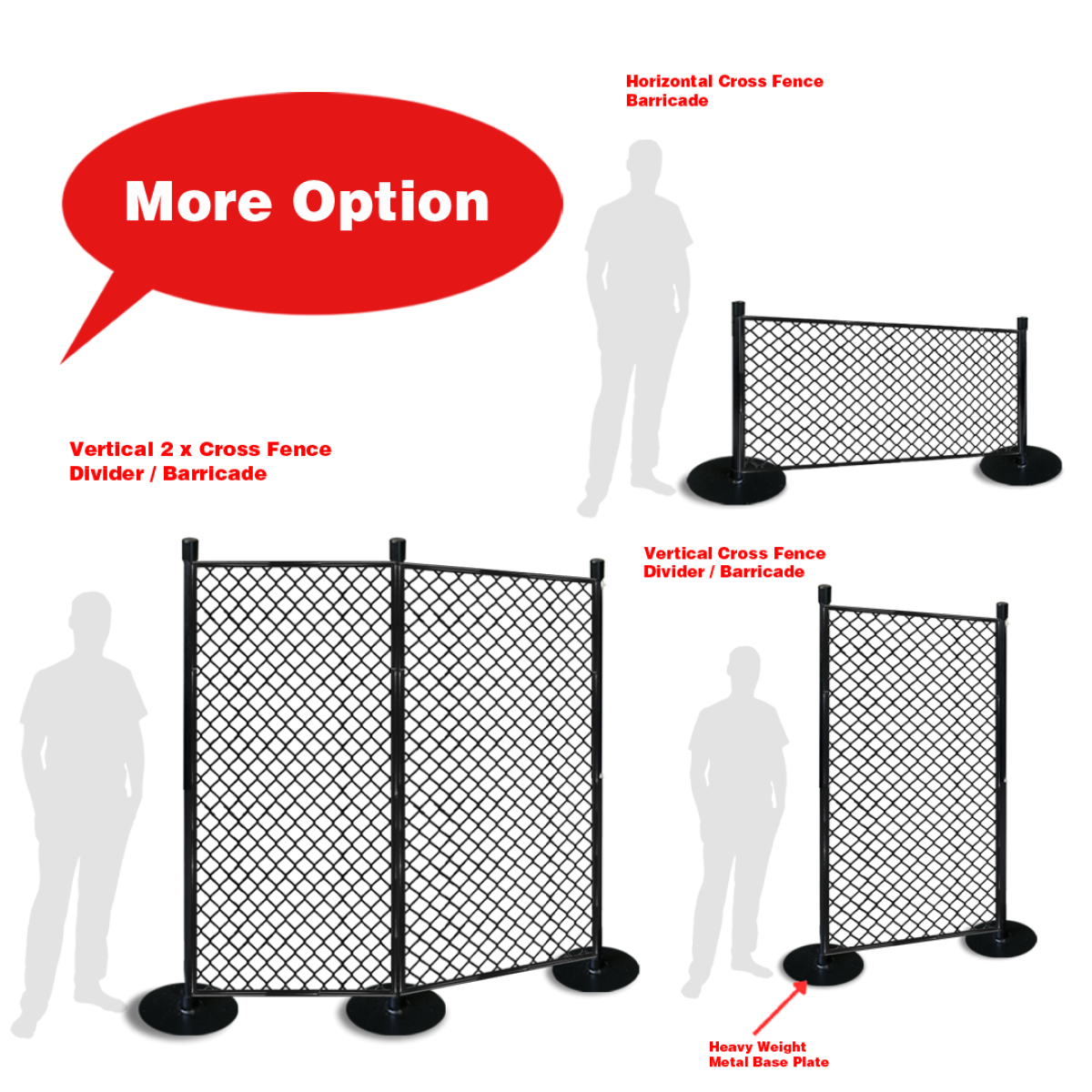 Cross Wire Barricades and Fences - SG's Largest Temporary Event fencing ...
