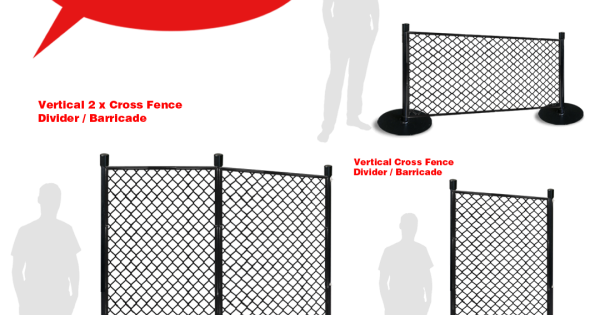 Cross Wire Barricades and Fences - SG's Largest Temporary Event fencing ...