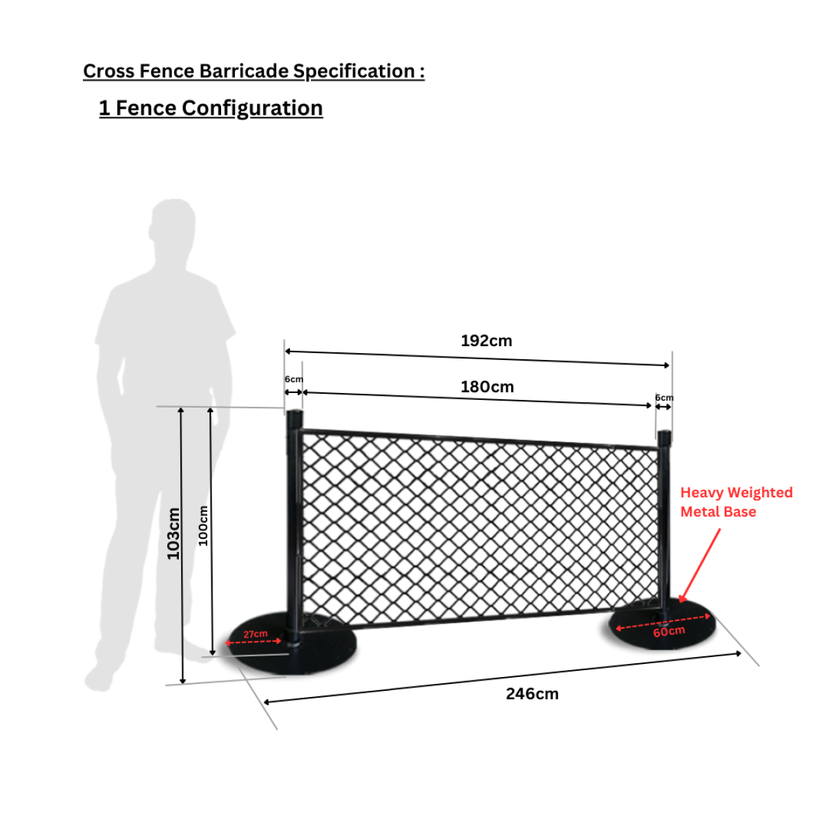 Cross Wire Barricades and Fences - SG's Largest Temporary Event fencing ...