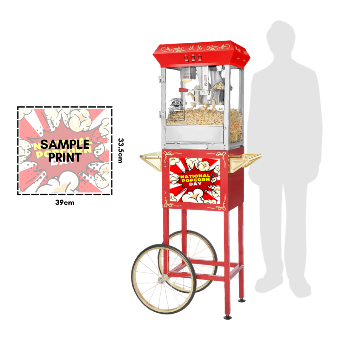 Customizable Popcorn Cart ( Carnival / Booth / Kiosk / Cart / Setup ...