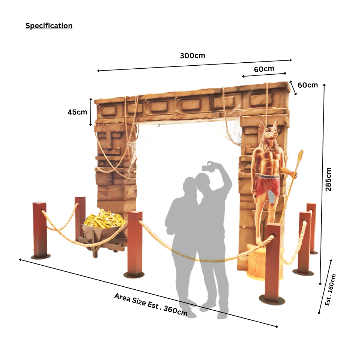 Egyptian Treasure Rune Arch Entrance (Egypt Exploration, Treasure ...