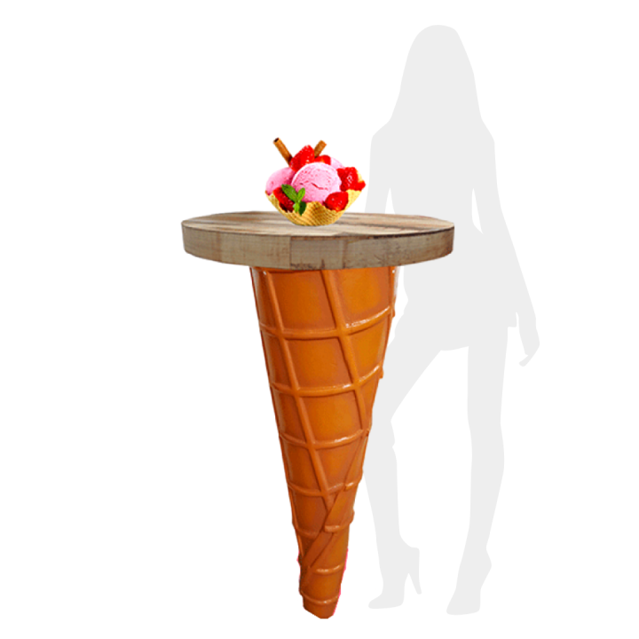 Ice Cream Cone Table - SG's Largest Unique Tables on Rent Platform