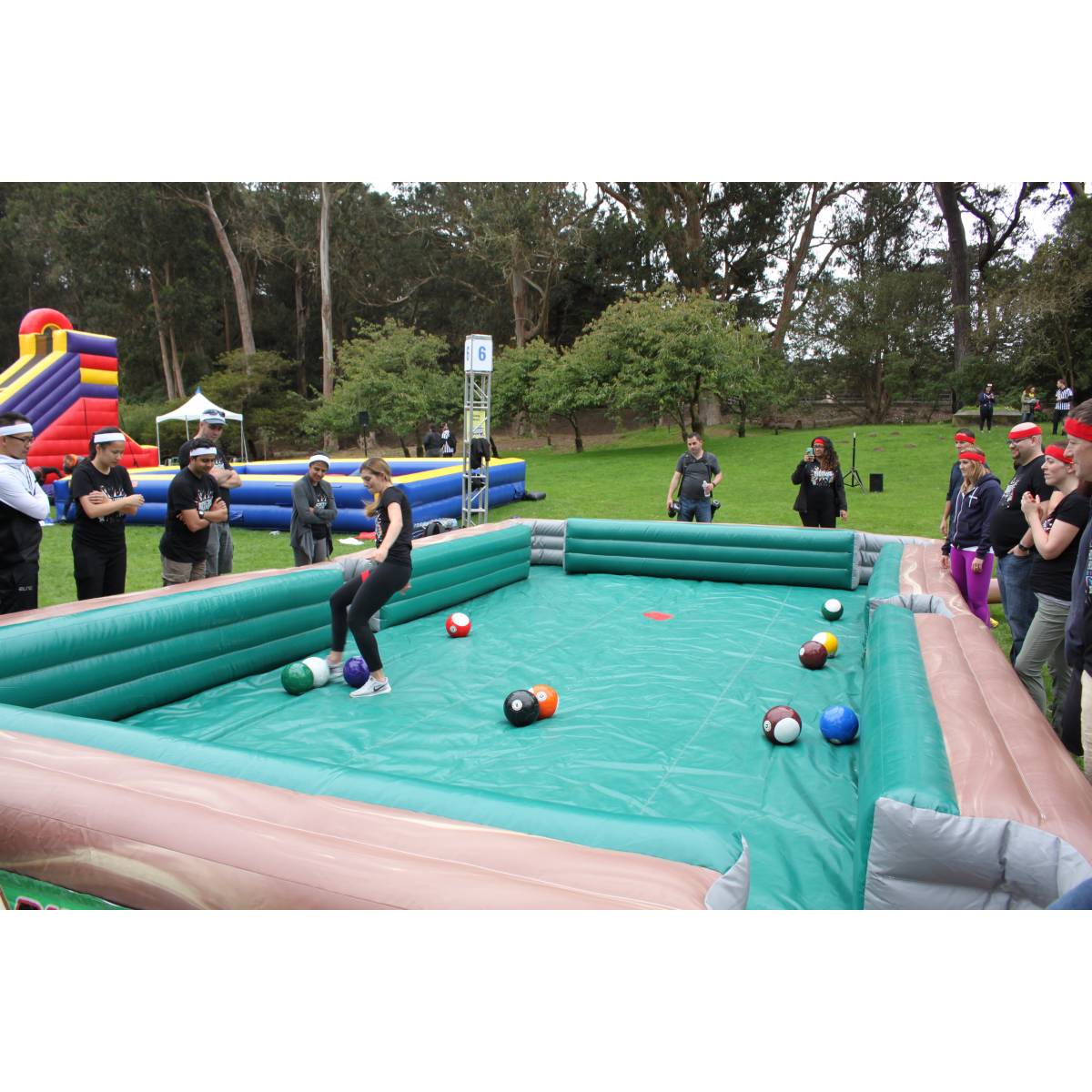 Giant Pool Soccer Inflatable - SG's Largest Inflatable Carnival Booth ...