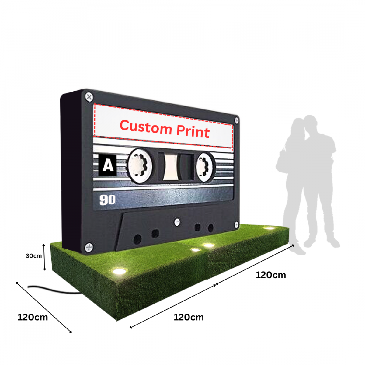 Giant Cassette Tape ( 70s, Disco Night, Old School, Retro, Nostalgic ...