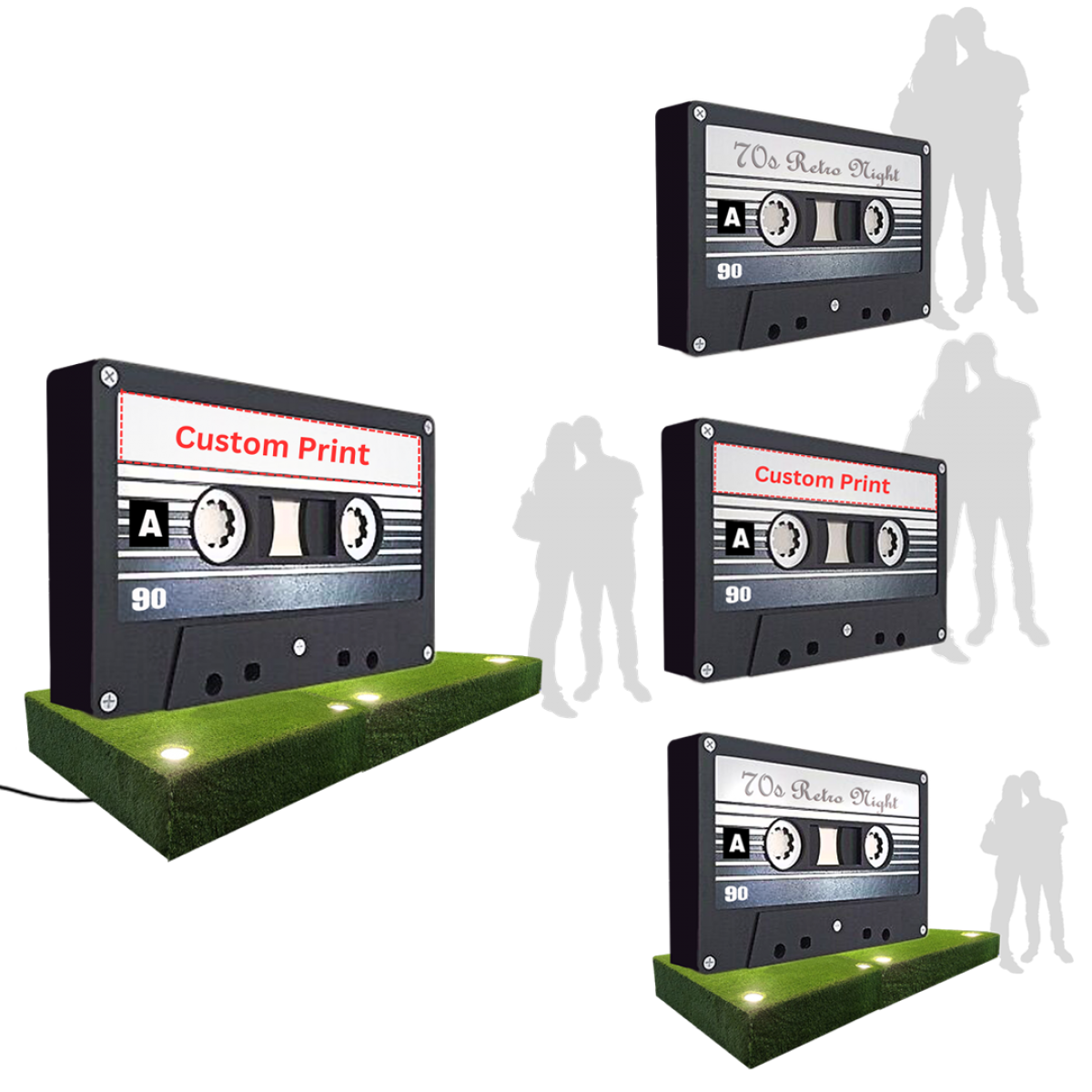 Giant Cassette Tape ( 70s, Disco Night, Old School, Retro, Nostalgic ...