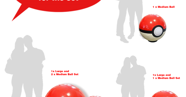 Giant Poke Balls - SG's Largest Pokemon Replica Pokeball Rental