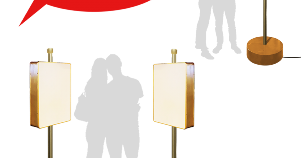 Gold A1 Lightbox Standee - SG's Largest Lightbox and Event Signage ...