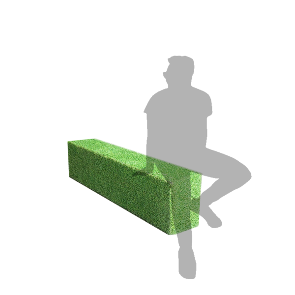 Grass Eco Green Bench ( Eco / Sitting stool / Sustainable / Greenery ...