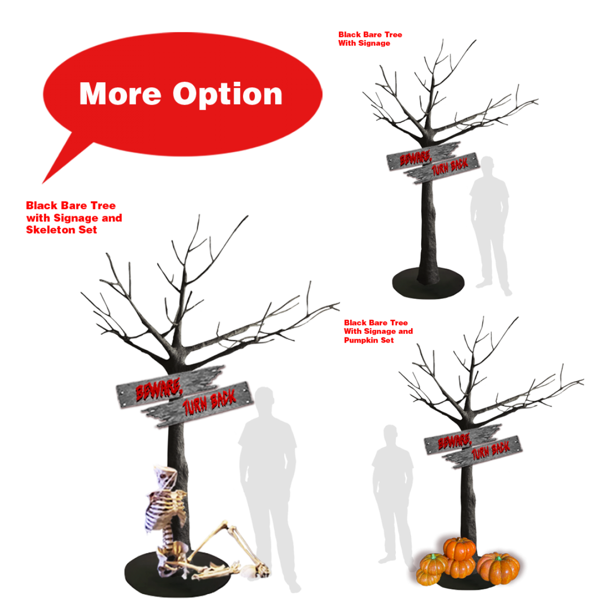Halloween Bare Tree Bundles - SG's Largest Halloween Event Decor Rental ...