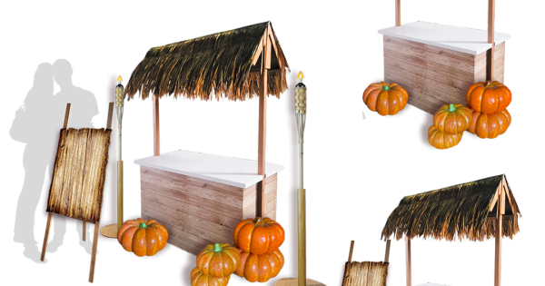 Halloween Pumpkin Booth - SG's Largest Thematic Event Kiosks and Pop Up Cart Rental