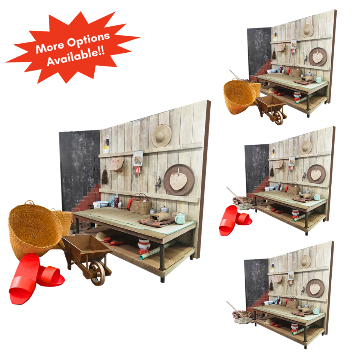 Heritage Chinese Coolie Workers Corner Set ( SG Heritage , Photo Op Set ...