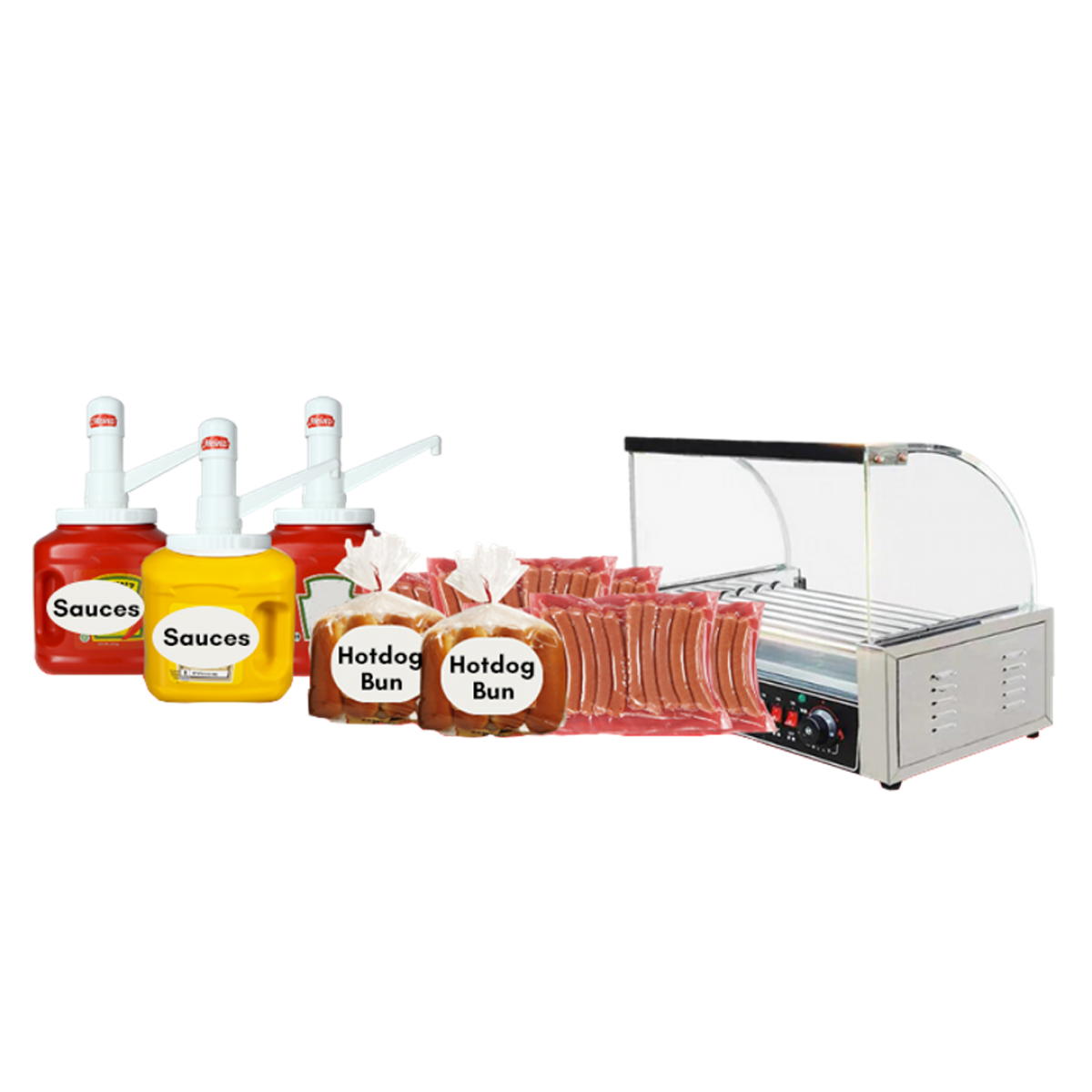 Hotdog Bun Live Food Station - SG's Yummiest Hotdog Bun Station For Hire