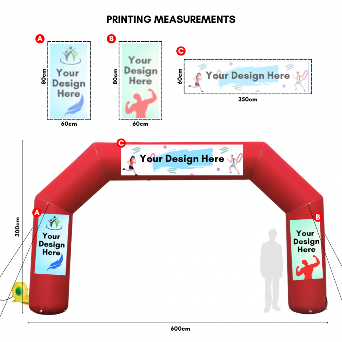 Inflatable Racing Arch ( Inflatable, Prop, Giant, Large, Huge, Big ...