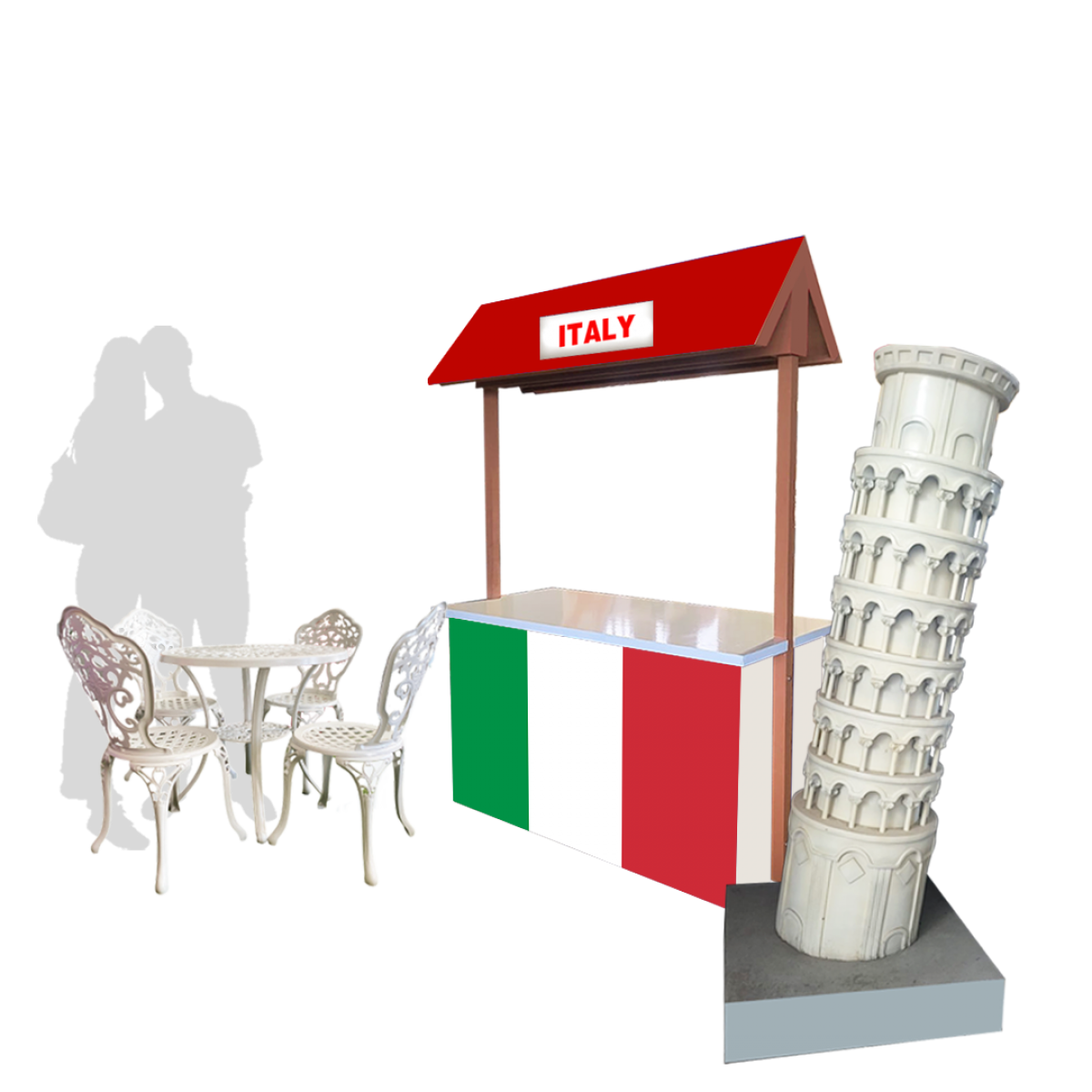 Italy Country Booth ( International Kiosk / Cart, Paris, Italian Icon ...