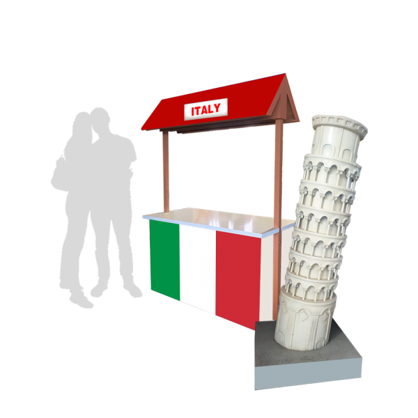 Italy Country Booth ( International Kiosk / Cart, Paris, Italian Icon ...