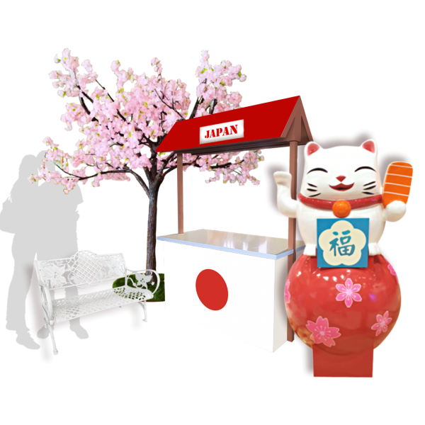 Japan Country Booth ( International Kiosk / Cart, Asia, Asean, Nippon ...