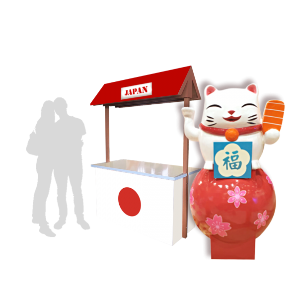 Japan Country Booth ( International Kiosk / Cart, Asia, Asean, Nippon ...