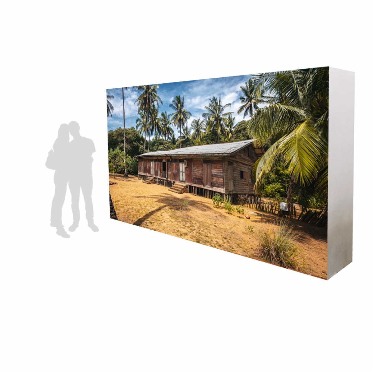 Kampung Backdrop with Coconut Tree, BBQ and Carrying Pole Booth - SG's ...