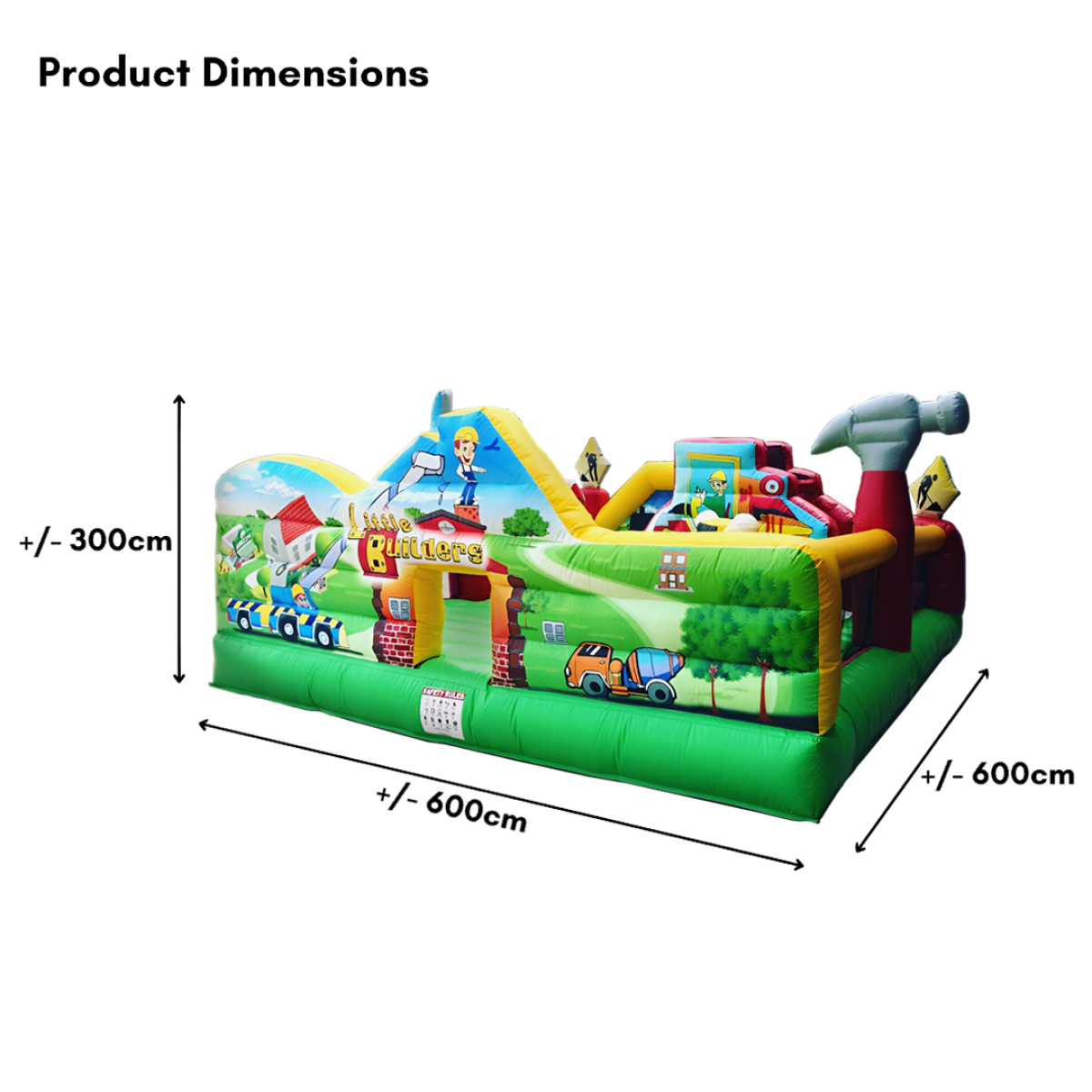 Little Builders Bouncy Castle ( Blow Up, Game, Carnival, Fun Fair ...