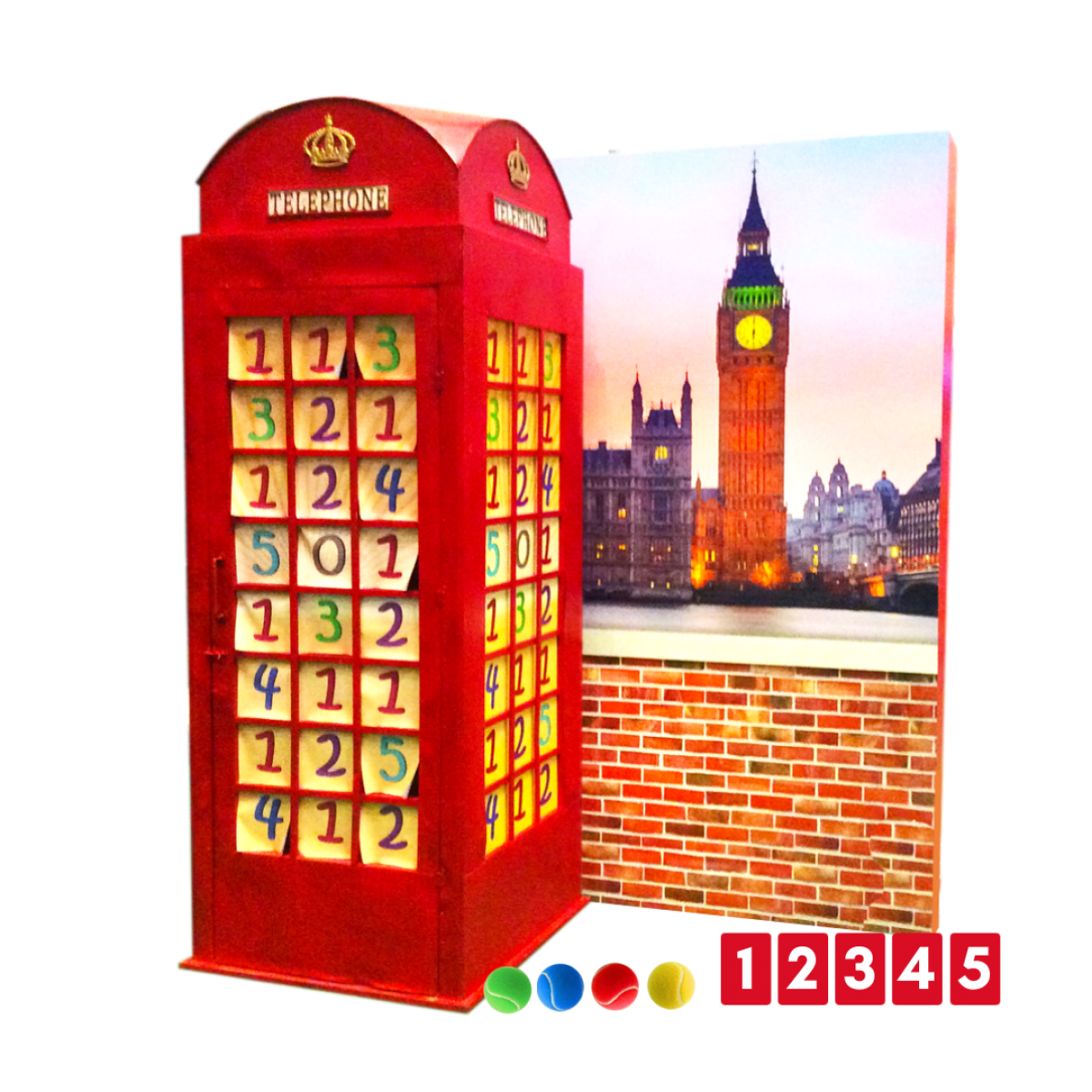 London Phone Booth Ball Toss Game - SG's Largest Accuracy Game and ...