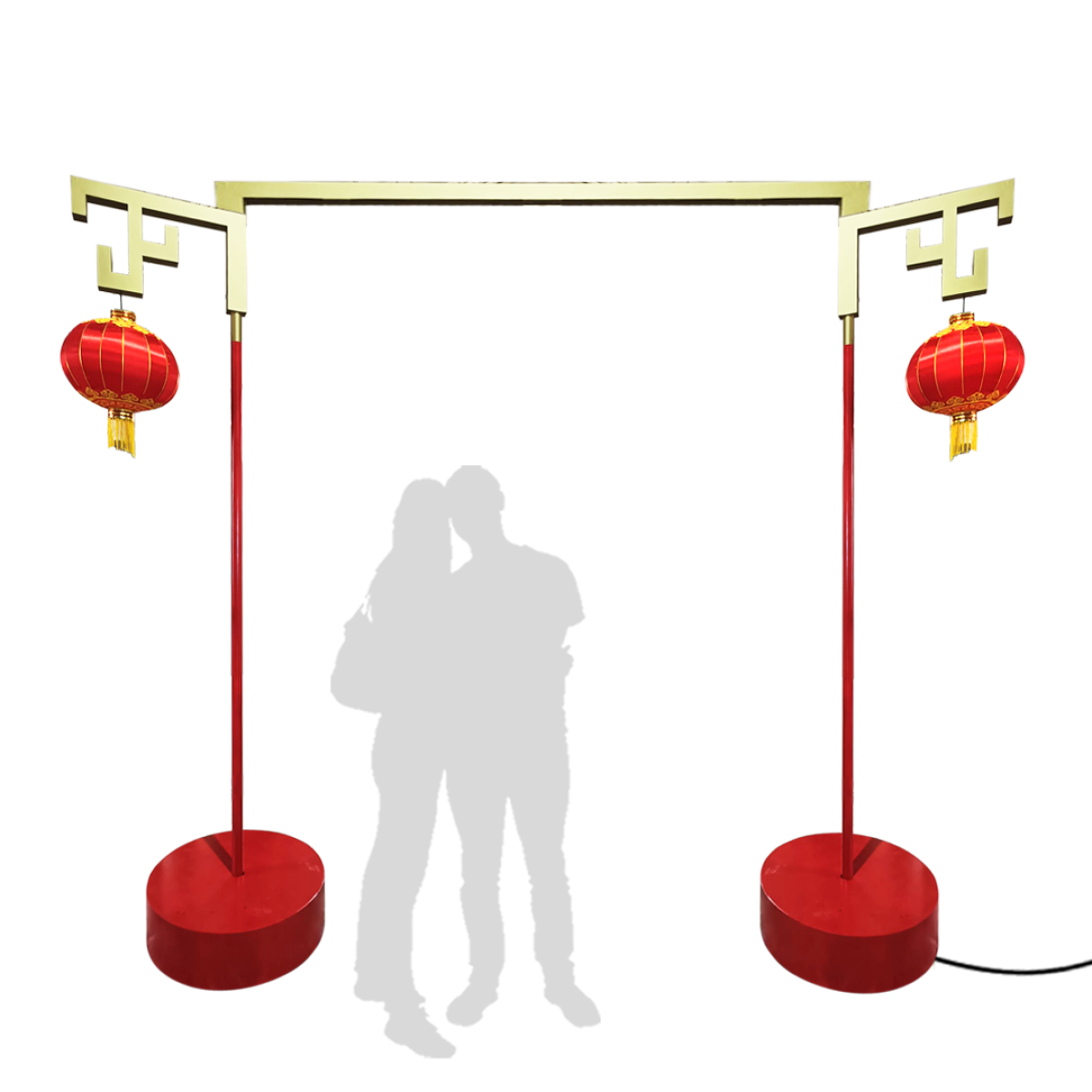 Oriental Lantern Arch Entrance with Event Sign (With Lights, Chinese ...