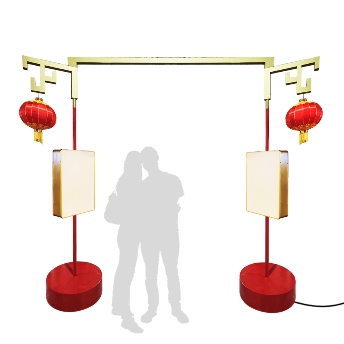 Oriental Lantern Arch Entrance with Event Sign (With Lights, Chinese ...