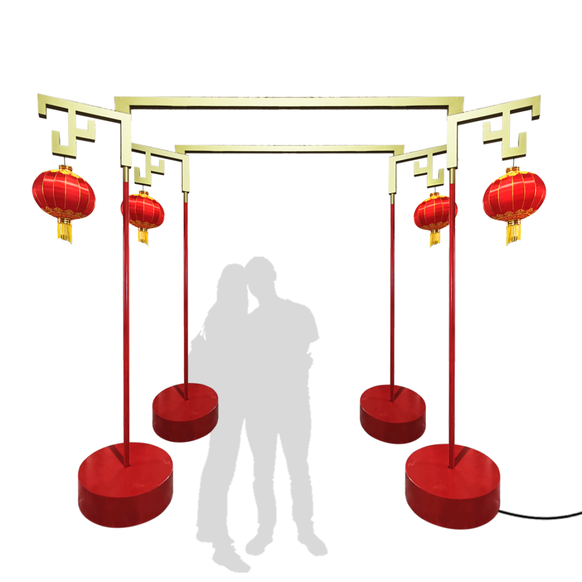 Oriental Lantern Multiple Tier Arch Tunnel Walk Way Entrance with Event ...