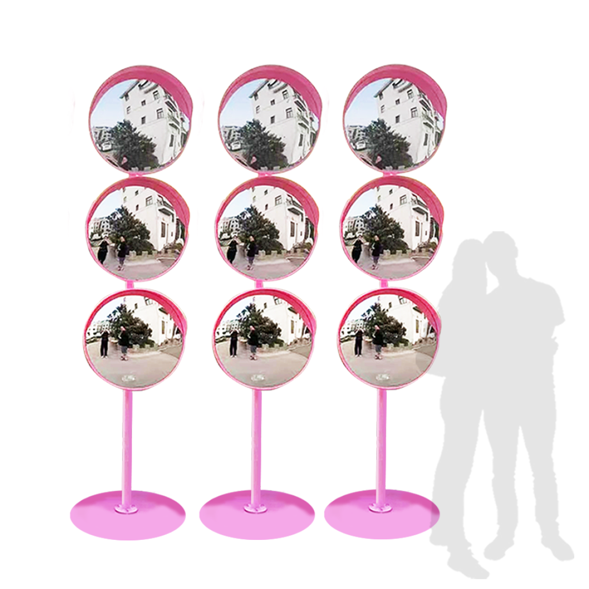 Rent pink dome mirror stands — trendy, photo-ready décor perfect for ...