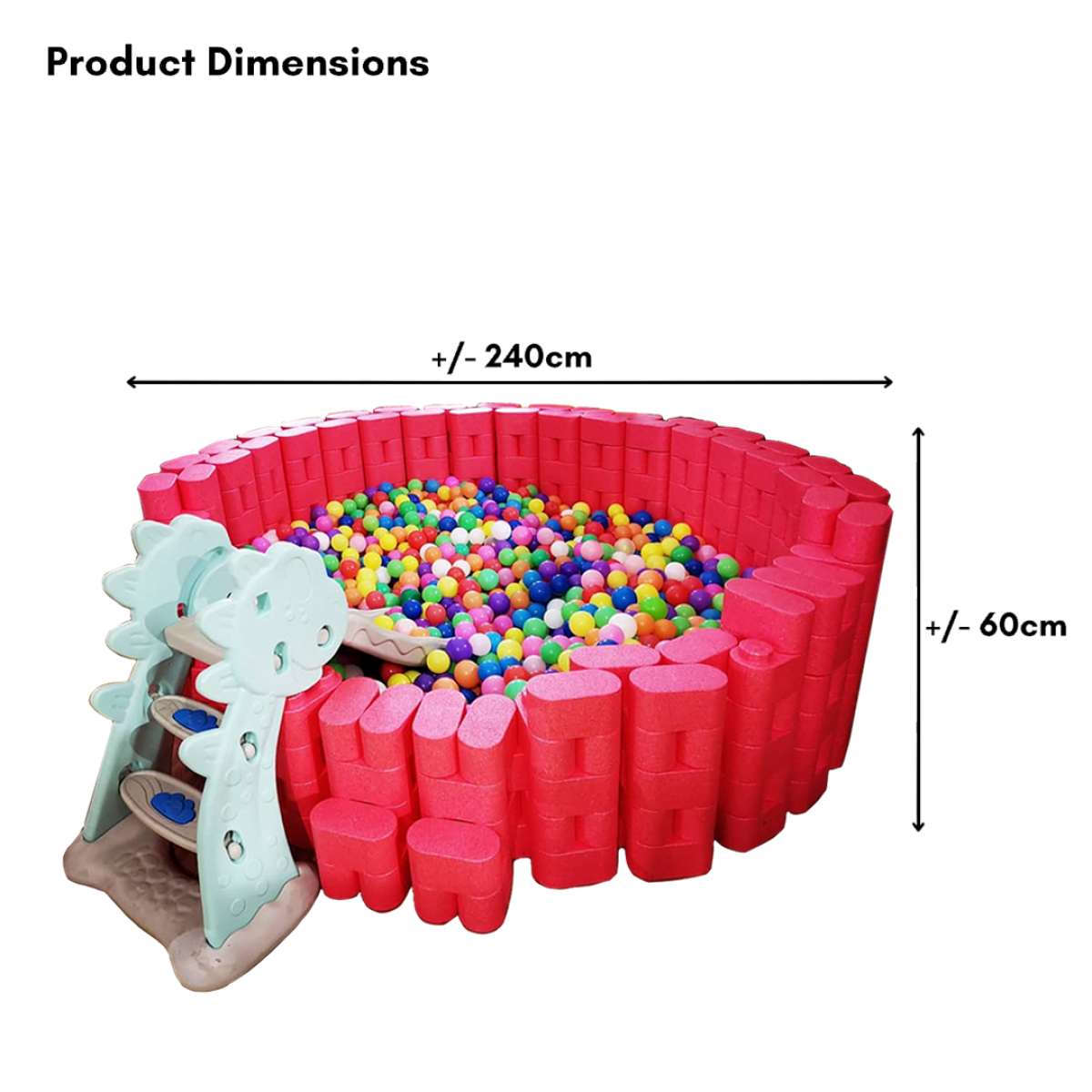 Round Lego Ball Pit With Slide ( Carnival, Kids, Children, Fun Fair ...