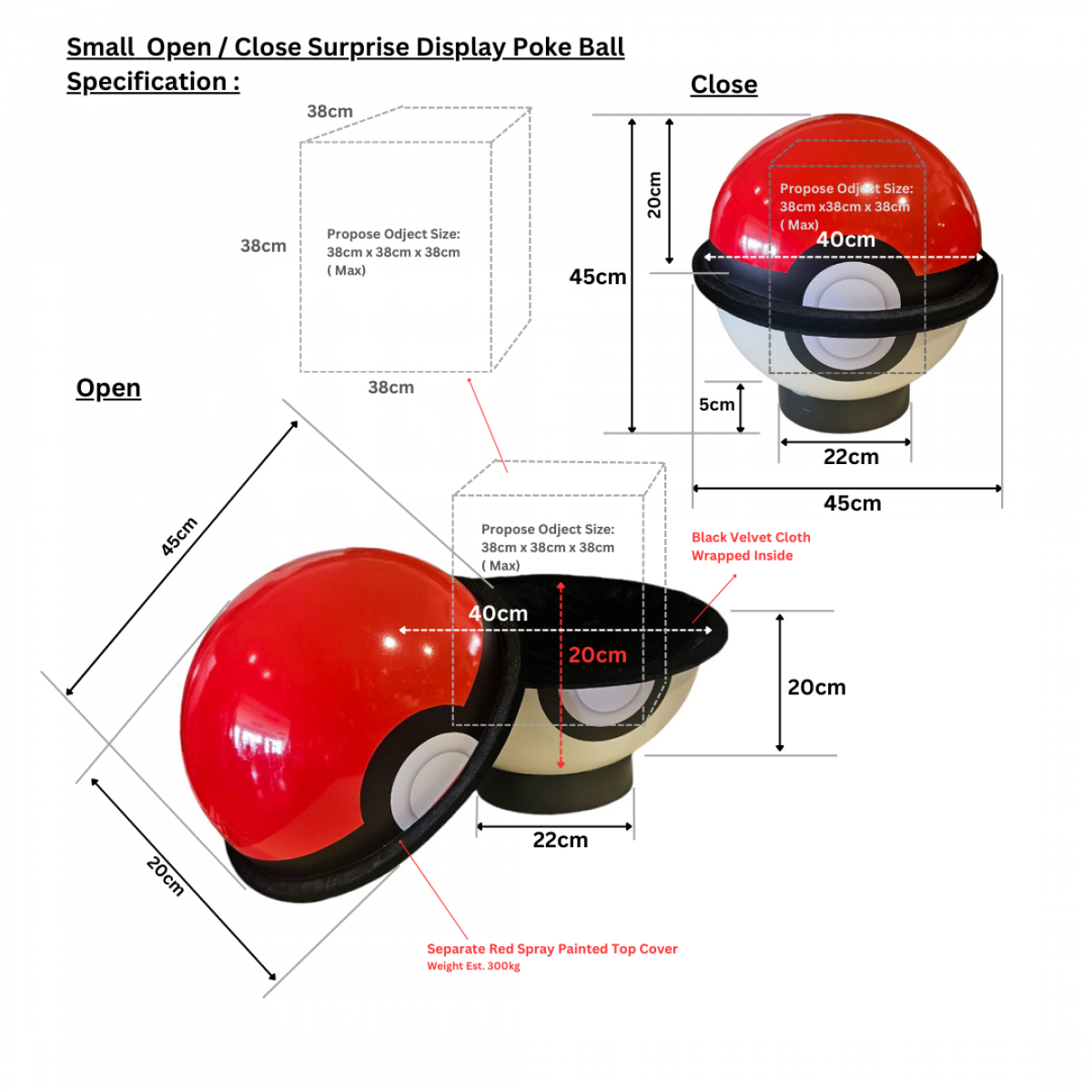 Small Poke Balls - SG's Largest Pokemon Props and Poke Ball Replica ...