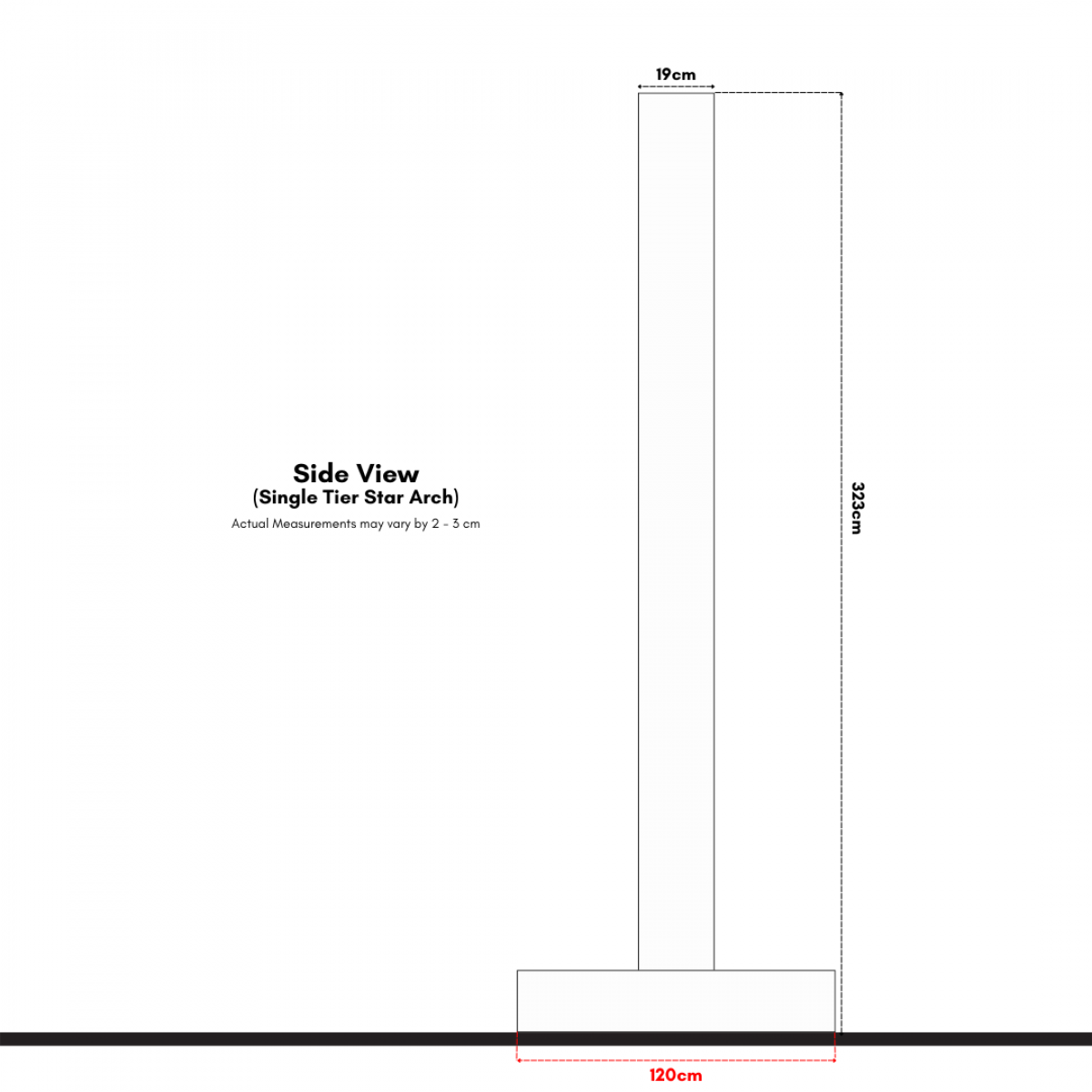 Single Tier Star Arch - SG's Largest Event Entrace Decor and Props ...