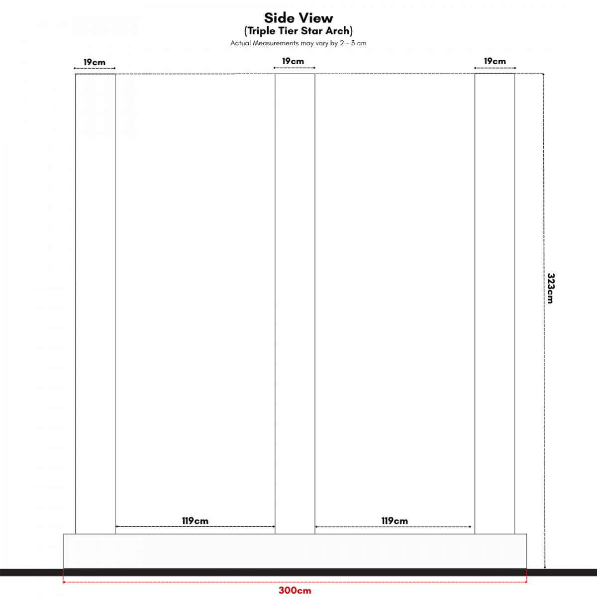 Triple Tier Star Arch - SG's Largest Event Archs, Ballroom Props D&D ...