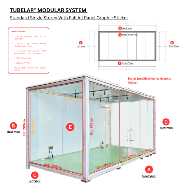 TUBELAR®️ MODULAR SYSTEM Mobile Glass Showroom/ Mobile Shop/ Option ...